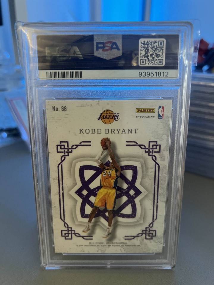 2016 PSA 10 Kobe Bryant Panini Excalibur Crusade 🌟Low Pop 118🌟#88 ...
