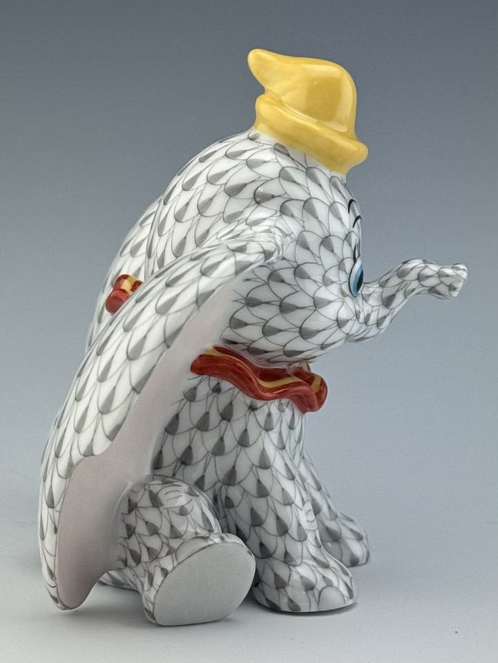 🦋 MINT HEREND ARRIBAS LTD ED #51/100 DISNEY DUMBO Fishnet Elephant ...