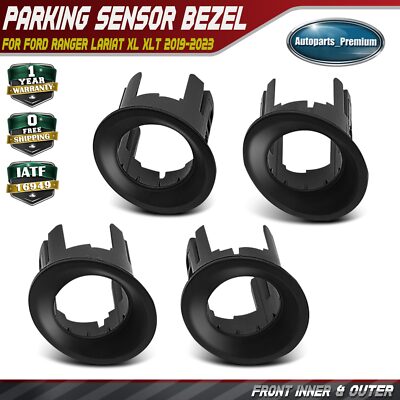 4Pcs Front Parking Sensor Bezel for Ford Ranger Lariat XL XLT 2019-2023 ...