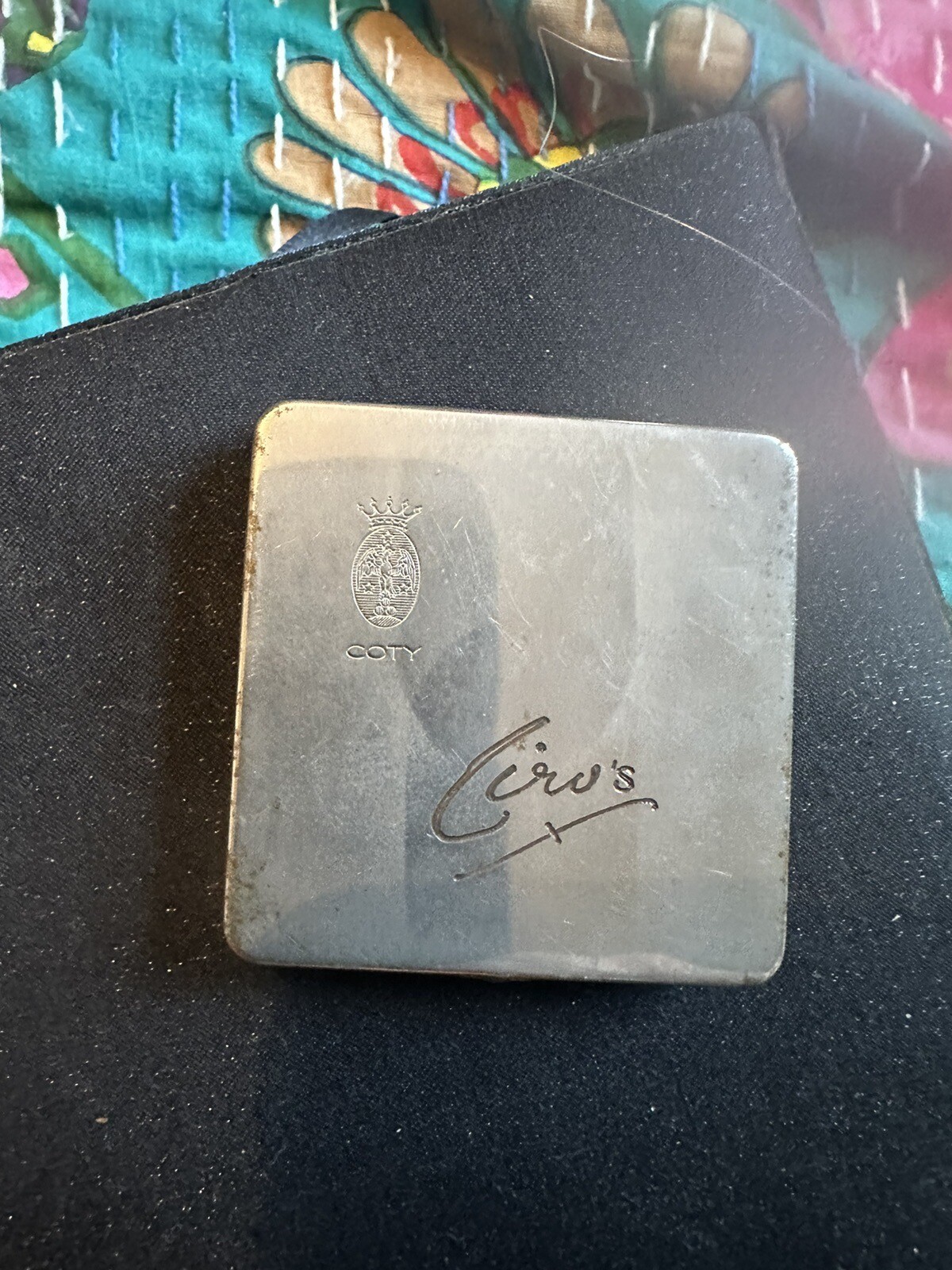 Pair Of Vintage Coty miniature powder compacts With Mirrors. One With ...