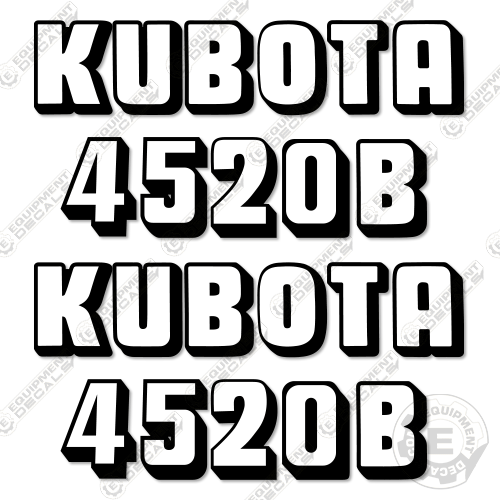 Fits Kubota 4520B Decal Kit Tractor - 3M VINYL Aftermarket Sticker Set ...