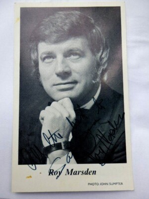 ROY MARSDEN - SINGER - AUTOGRAPHED PHOTO | eBay UK
