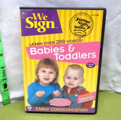 WE SIGN language Babies & Toddlers 2-DVD instructional Early ...