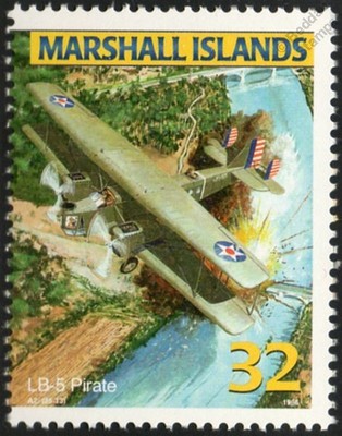 US Army Keystone LB-5 PIRATE Biplane Bomber Aircraft Mint Stamp (USAAC ...