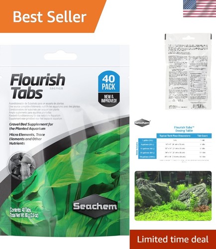 Flourish Tabs 40 ct - Time-Released Nutrient Tablets for Aquatic Plant ...