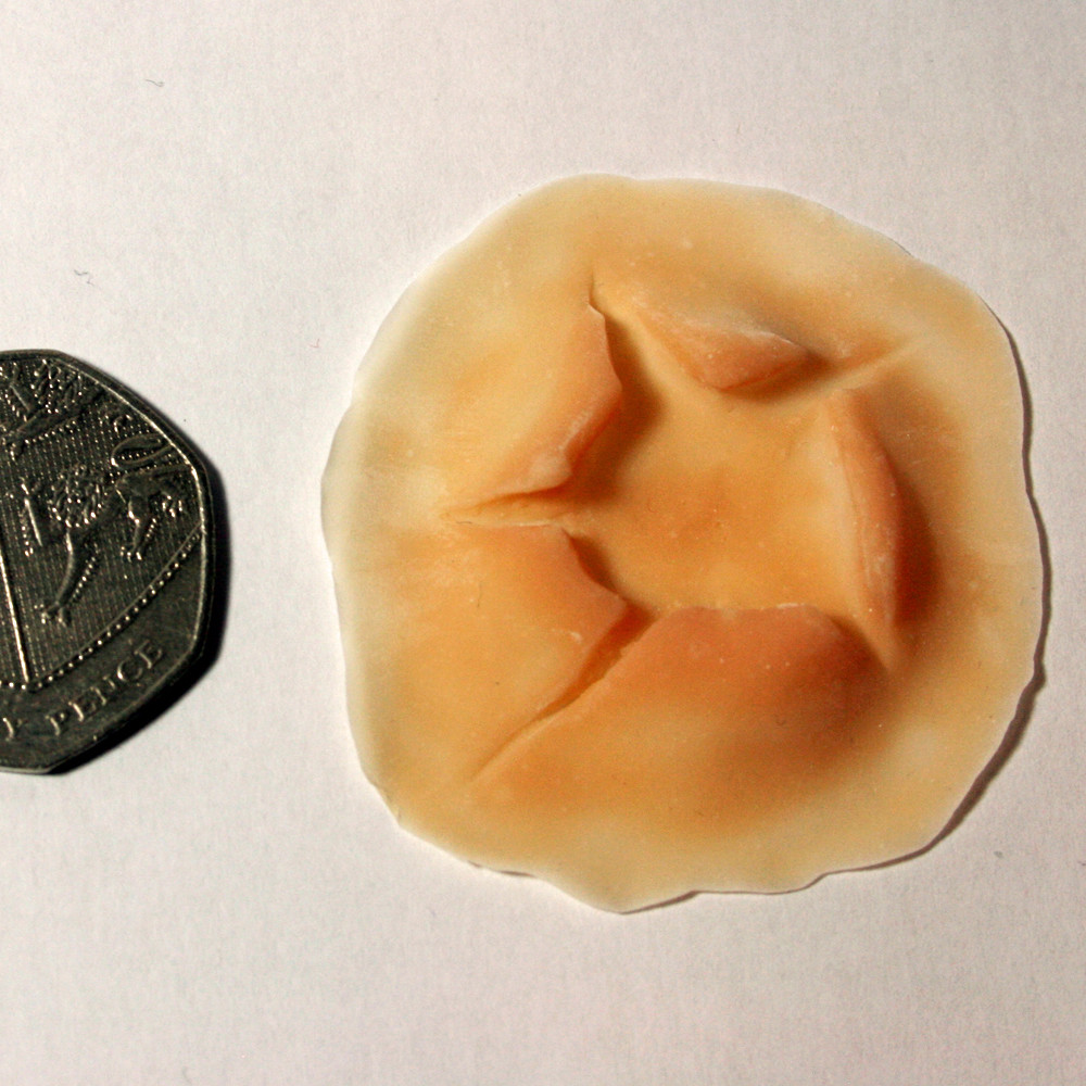 hole wound #1 Deep & detailed latex scar prosthetic bullet stigmata ...