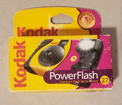 Kodak Power Flash- Single Use Disposable Camera- 27- EXP: 08/2007- Free ...