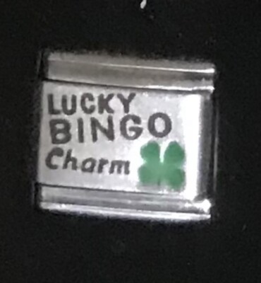 Lucky bingo Charm Four Leaf Clover Wholesale Italian Charm Enamel Link ...