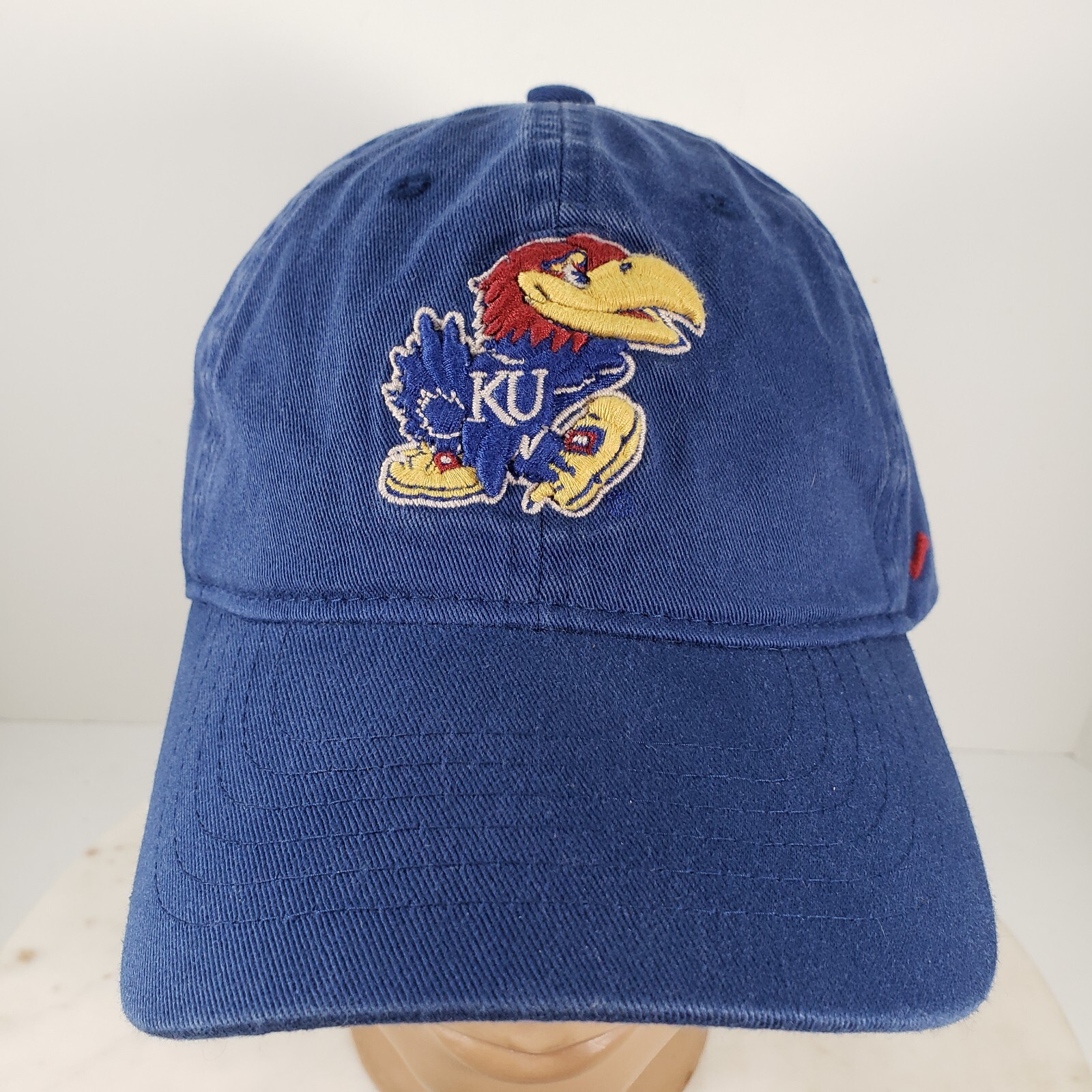 KU Jayhawks Hat University of Kansas Cap Blue Zephyr Cotton Strap Back ...