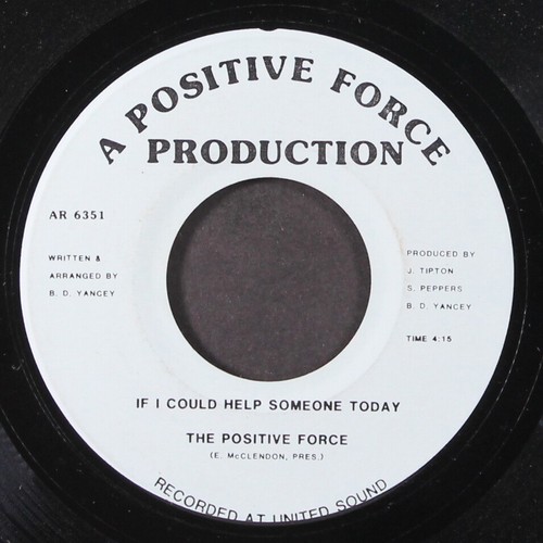POSITIVE FORCE: if i could help someone today / instrumental A POSITIVE ...