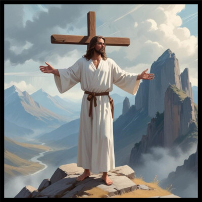 30 Custom Jesus & the Cross Art Personalized Address Labels | eBay