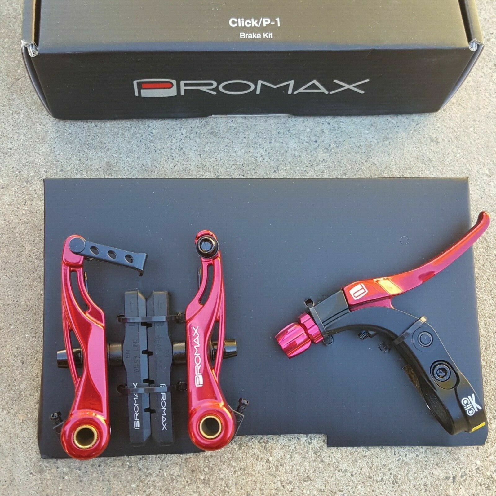 PROMAX P1 CLICK V-POINT LINEAR PULL BRAKE KIT 85MM BICYCLE BIKE BRAKES ...
