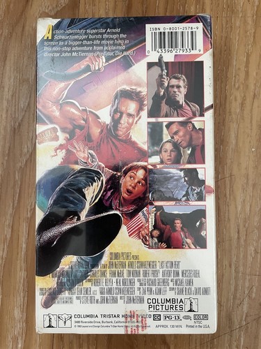 The Last Action Hero (VHS, 1994, Closed Captioned) for sale online | eBay