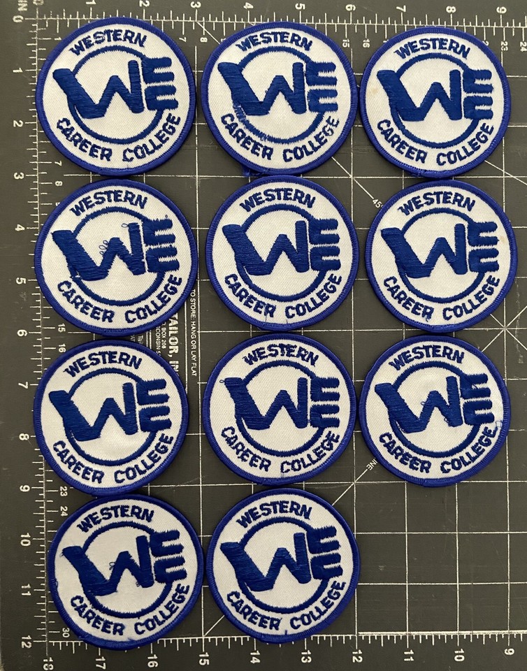 Vintage Western Career College WCC Logo Patch California CA Vocational ...