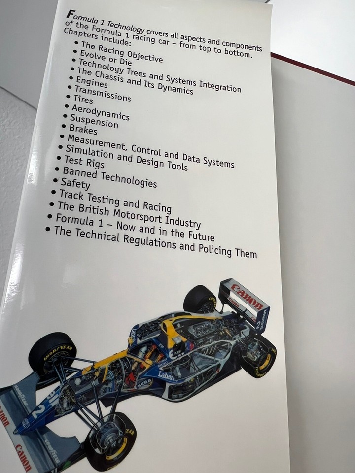 Formula 1 Technology By Peter Wright 2001 Hardcover 9780768002348| eBay