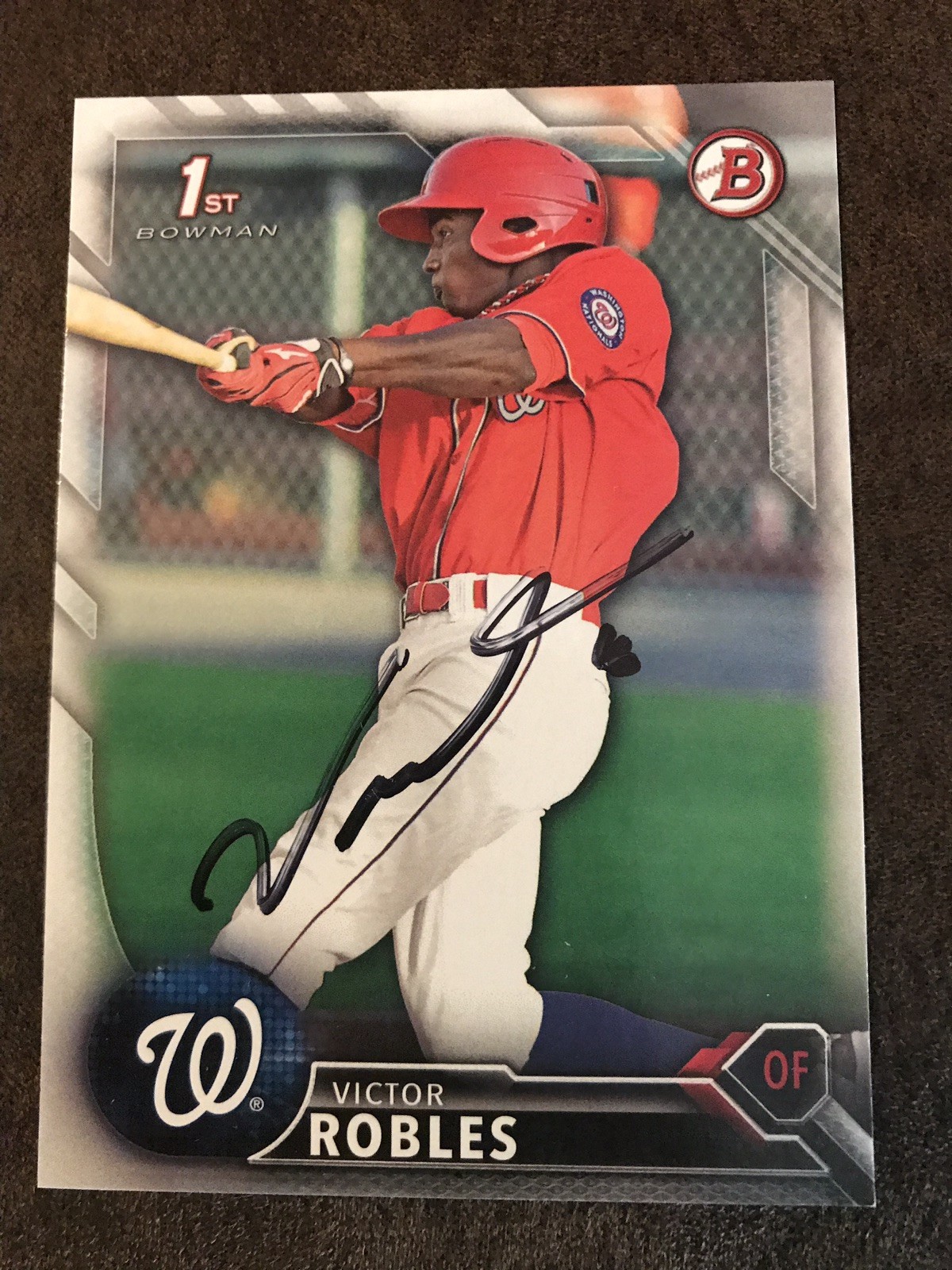 Victor Robles Signed Baseball Trading Card Autographed | eBay