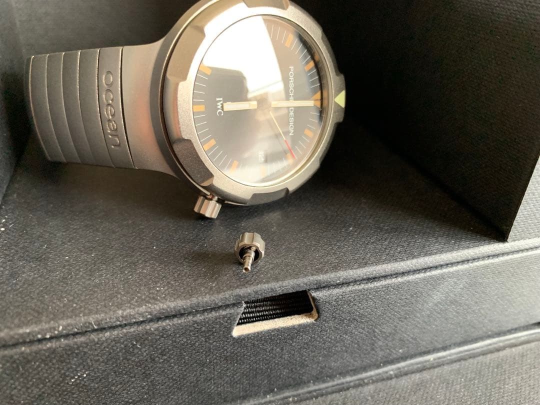 IWC Ocean 2000 Porsche Design Crown Automatic Men’s Watch Black Dial ...