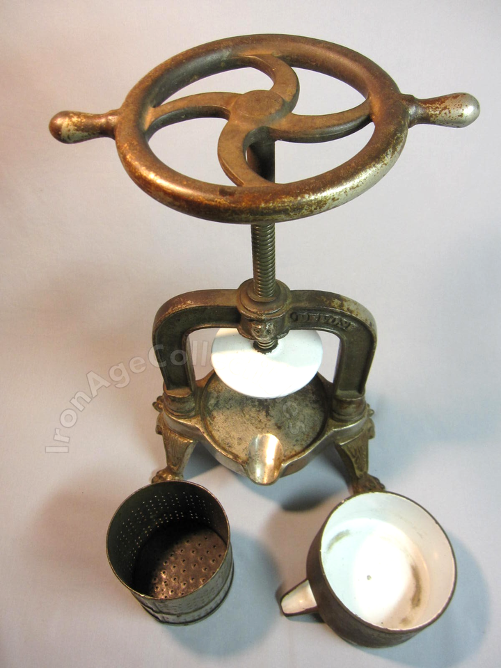 Antique 1880s Canard à la Presse French Duck Press №1 Lion's Head ...