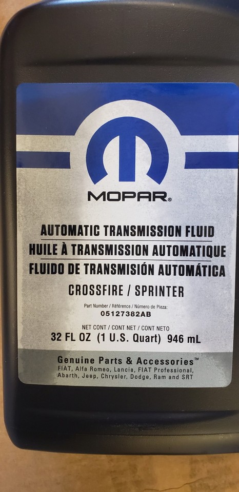 5127382AB Mopar OEM CROSSFIRE SPRINTER NAG1 AUTOMATIC TRANSMISSION ...