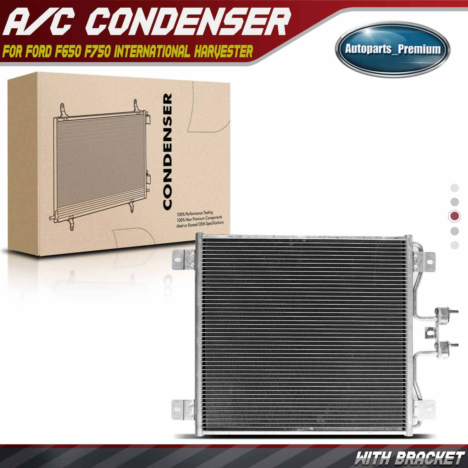 A/C Condenser with Bracket for Ford F650 2001-2007 F750 International ...