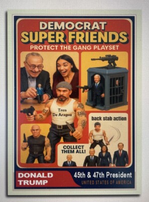 Donald Trump 2024 “47“ Custom ACEO Card Democrat Superfriends | eBay