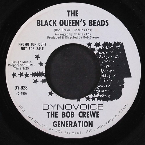 BOB CREWE: the black queen's beads / an angel is love DYNOVOICE 7 ...