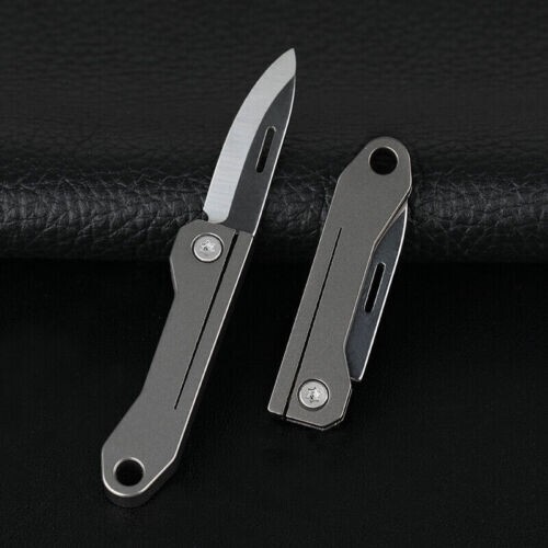EDC Pocket Tool Titanium handle Stainless steel blade Folding tool | eBay