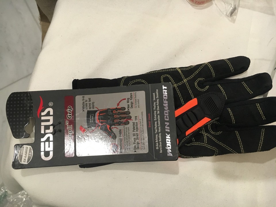 Cestus deep 2 grip anti vibration oil resistant impact glove | eBay