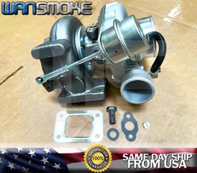 NEW UPGRADED GT28 GT2871 TURBO T2 TURBINE AR.64 WATER+OIL TURBOCHARGER ...