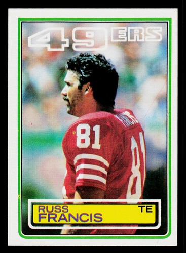 1983 Topps #166 Russ Francis San Francisco 49ers Football Card | eBay