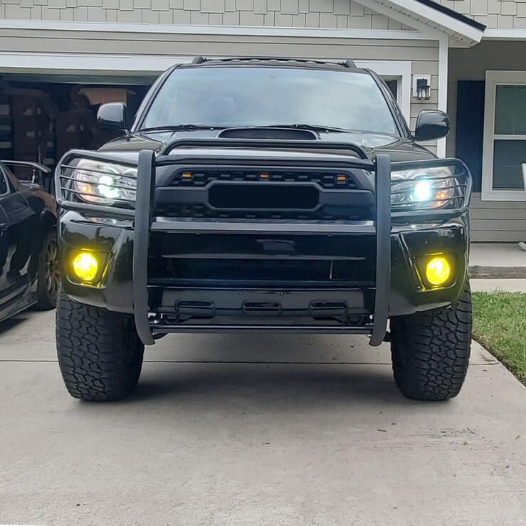 For Toyota 4-Runner 4runner 2003-2009 Black Bumper Brush Grille Grill ...