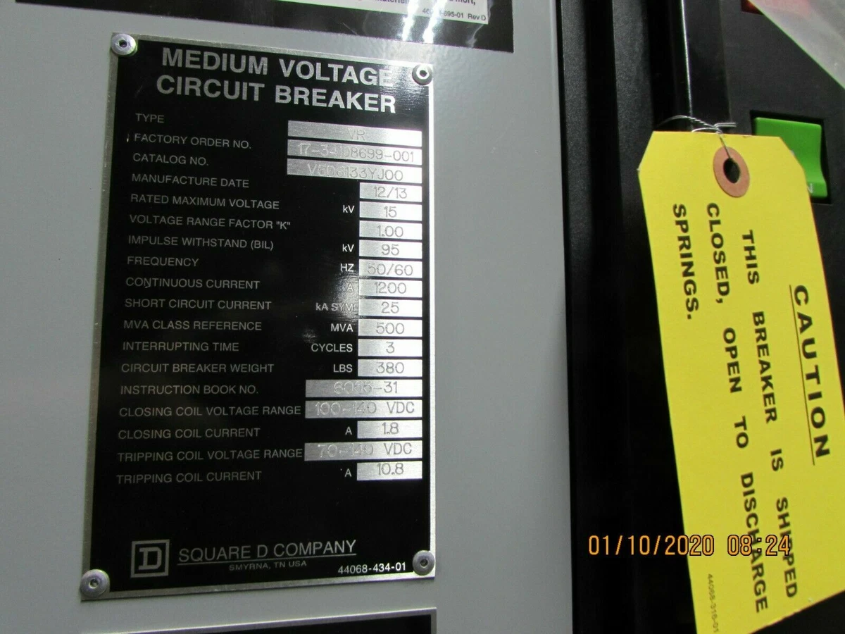 Square D Medium Voltage Breakers