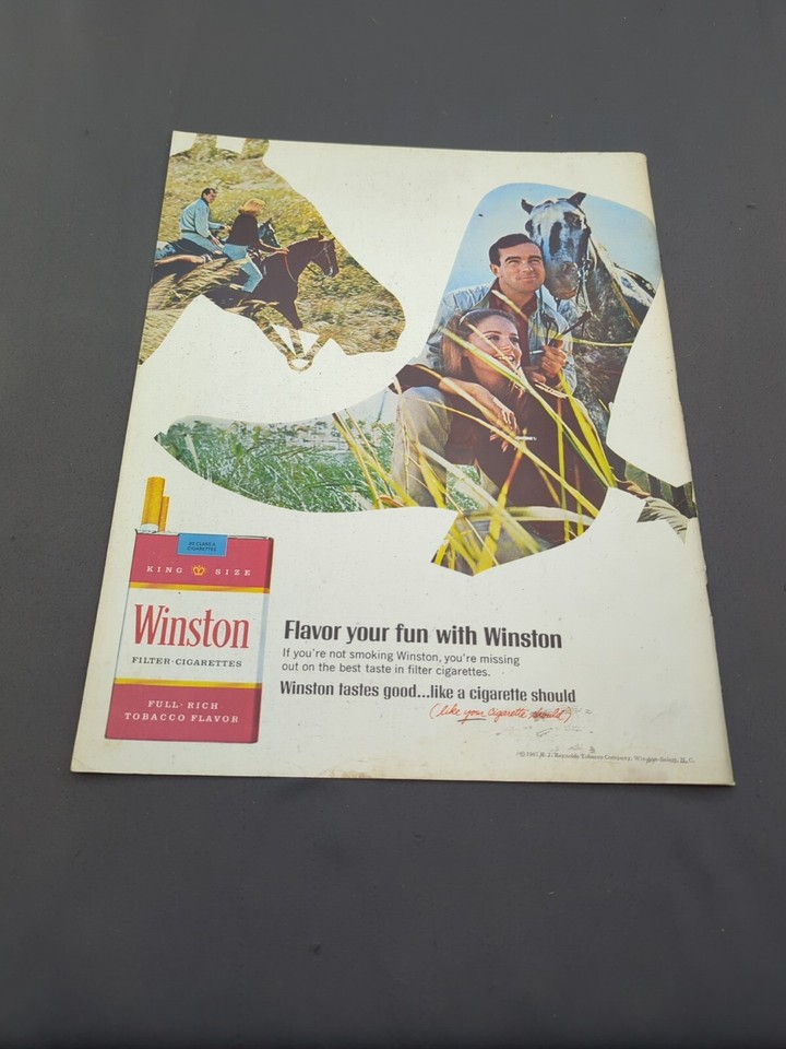Winston Cigarette Advertisement 1960s | eBay