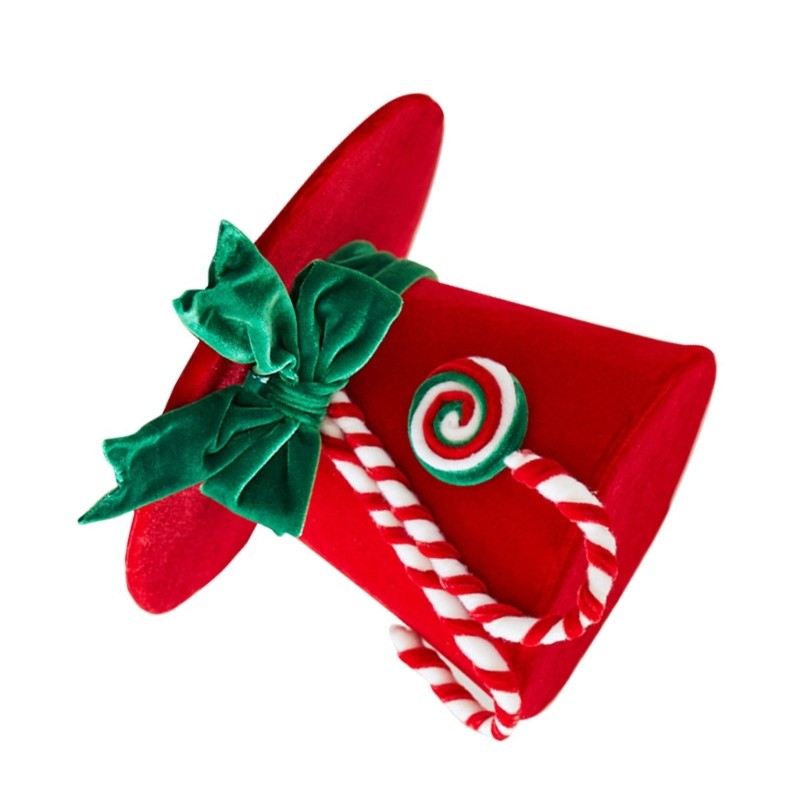Flocking Santa Hat Christmas Decoration For Store Window Display And ...