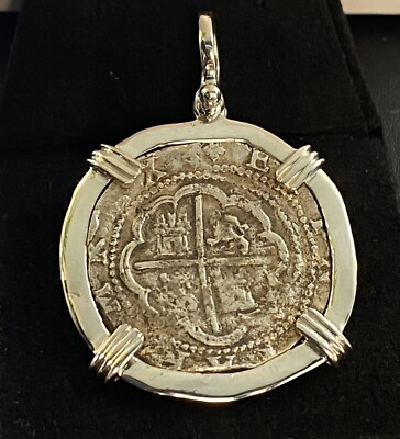 Atocha 1622 Silver Coin Mounted In Sterling Silver Also One Free ...