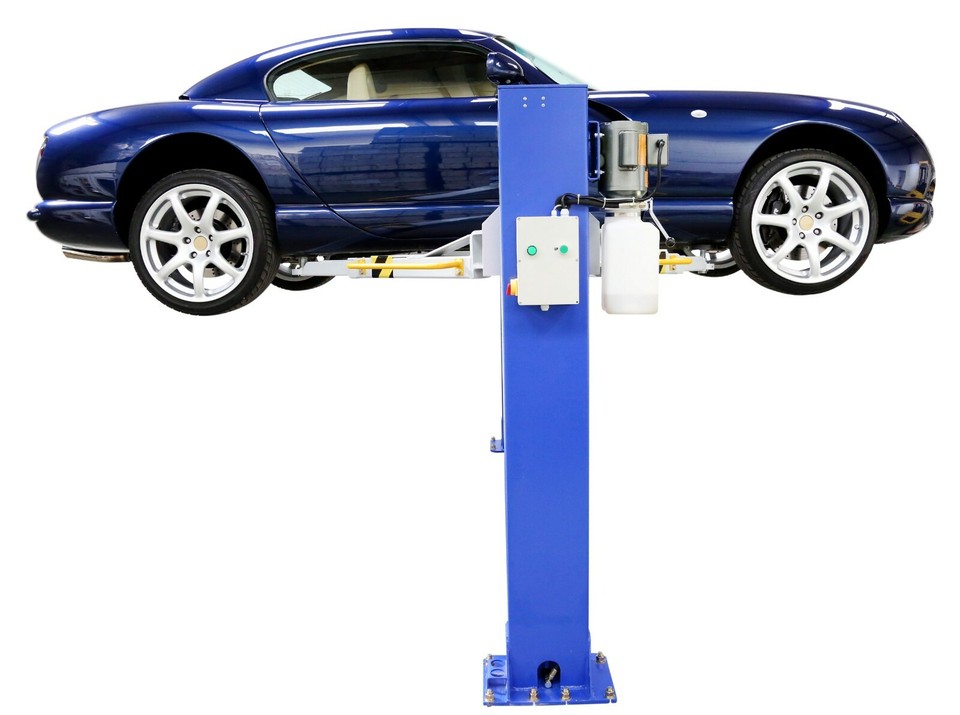 NARROW SHORT 2 POST LIFT CAR VEHICLE RAMP / LIFT / HOIST 3.0 T / TWO ...