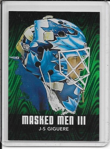 2010-11 Between The Pipes Jean-Sebastien Giguere Masked Men III Emerald # MM-23 | eBay