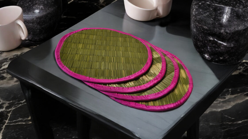 Handwoven Natural Reed Grass Table Mats – 12x18 Inches – Pack of 6 | eBay