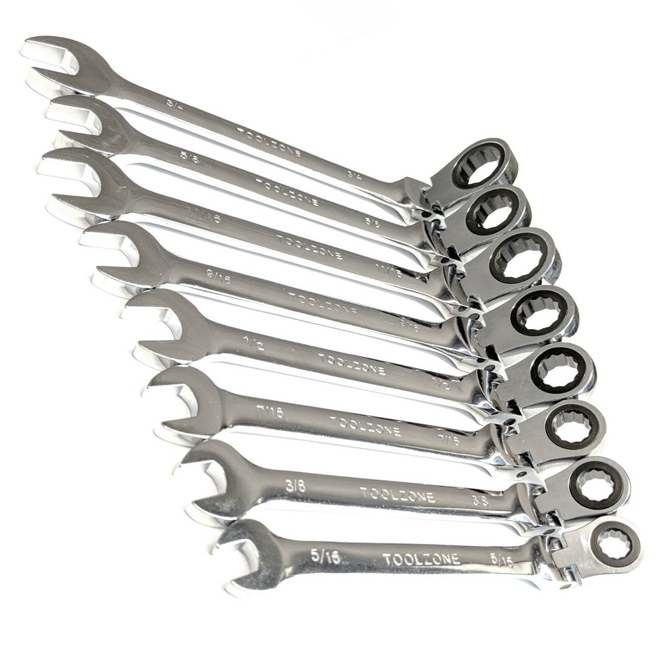Flexible Ratchet Spanner Combination Set AF Imperial Flexi Ratchet ...
