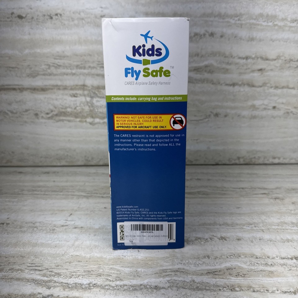 Kids Fly Safe CARES Airplane Safety Harness Restraint FAA Approved L28 ...