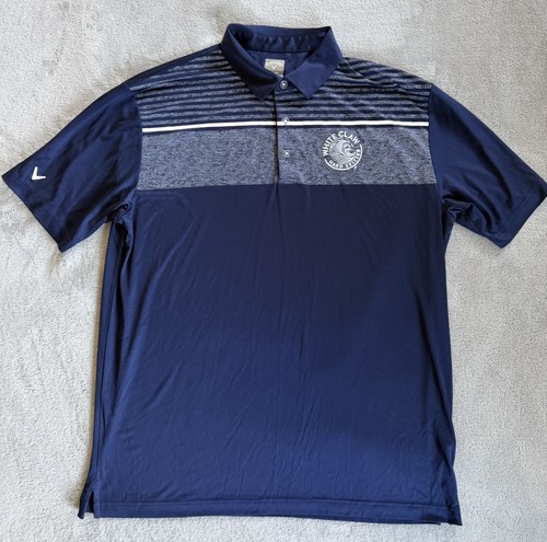 Callaway Golf Polo Opti Dri Shirt Mens XL Blue With White Clay Hard ...