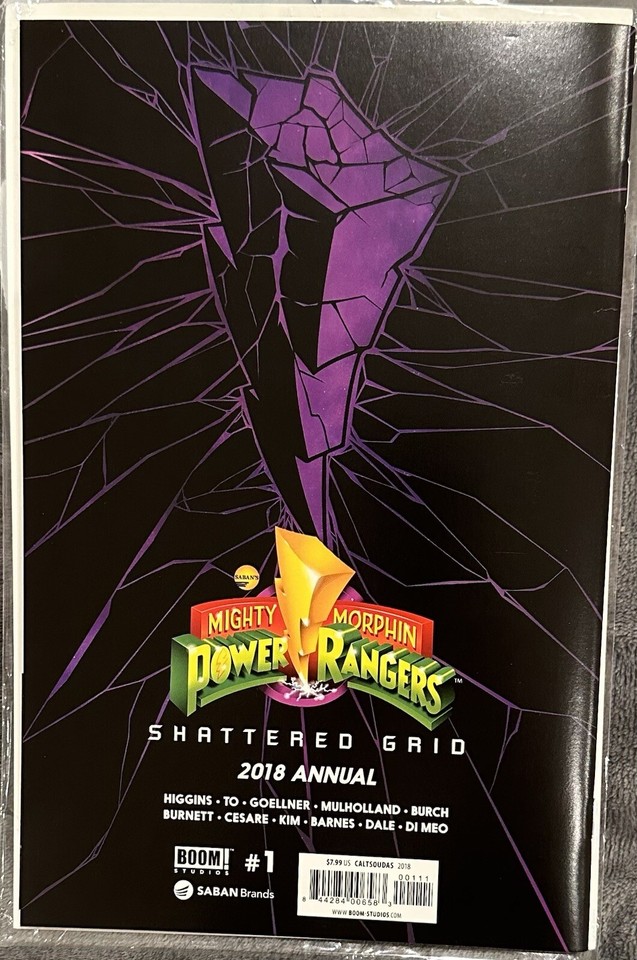 Mighty Morphin Power Rangers 2018 Annual Shattered Grid Comic Book ...