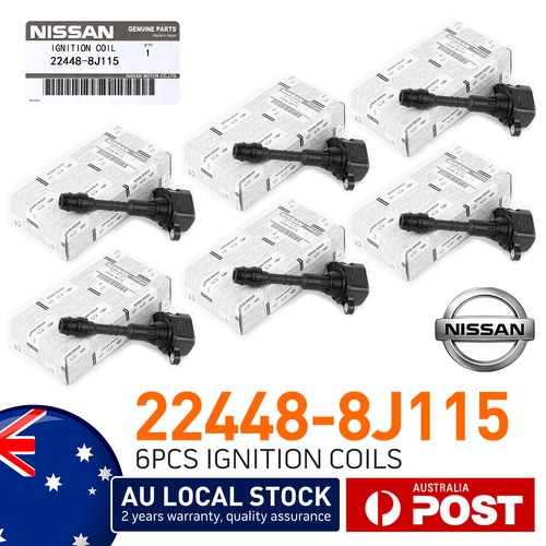 6X GENUINE 22448-8J115 Ignition Coils For Infiniti I35 Nissan Altima ...
