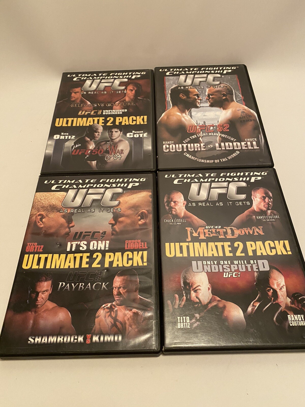 Lot Of 4, 7 Disc UFC DVD Ultimate Fighting Championship 43 44 47 48 49 ...