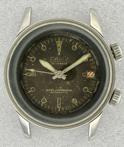 Camy Super Compressor 200m Waterproof Automatic Vintage Diver Watch As ...