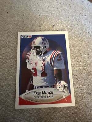 1990 Fleer Fred Marion #322 Football Card | eBay