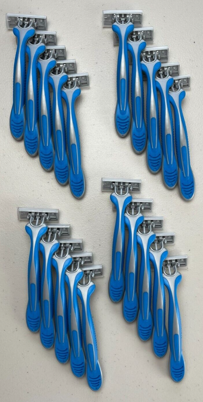 Vaylor Disposable Razors Men 20 Sensitive Skin Shaving 3 Blade Razors ...