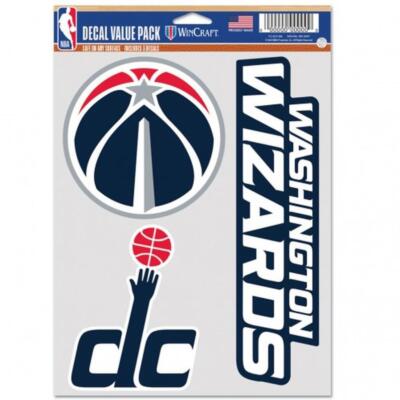 Washington Wizards Multi Use Fan 3 Pack Decal Set [NEW] NBA Sticker ...