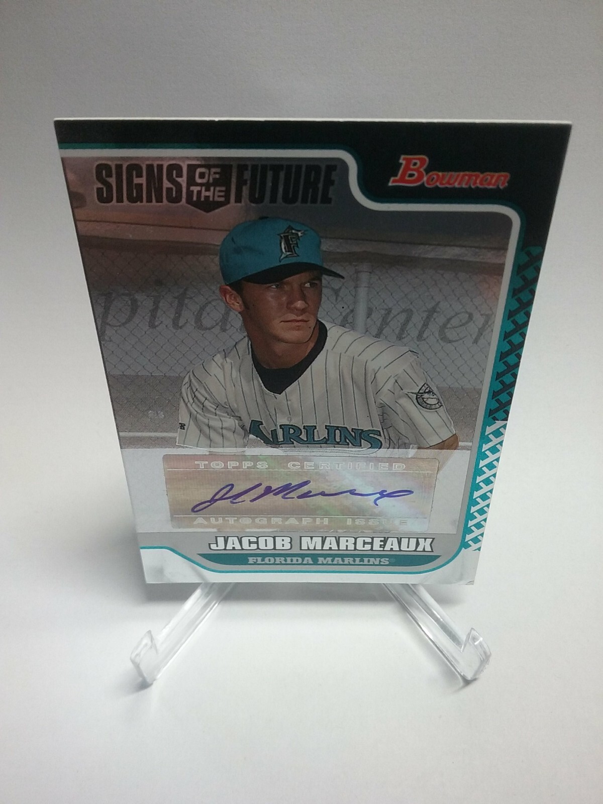 Jacob Marceaux Marlins 2006 Bowman Signs Of The Future Auto #SOF-JM | eBay