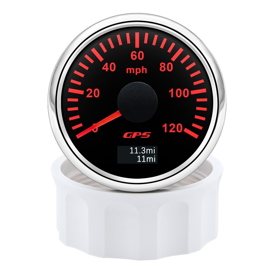 52MM GPS Speedometer Gauge 120MPH Odometer 7Colors for Boat Car Truck ...